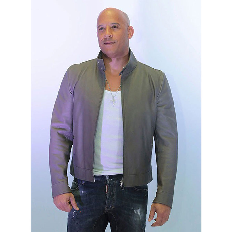 Vin Diesel Genuine Leather Jacket Gray – Inland Leather Co