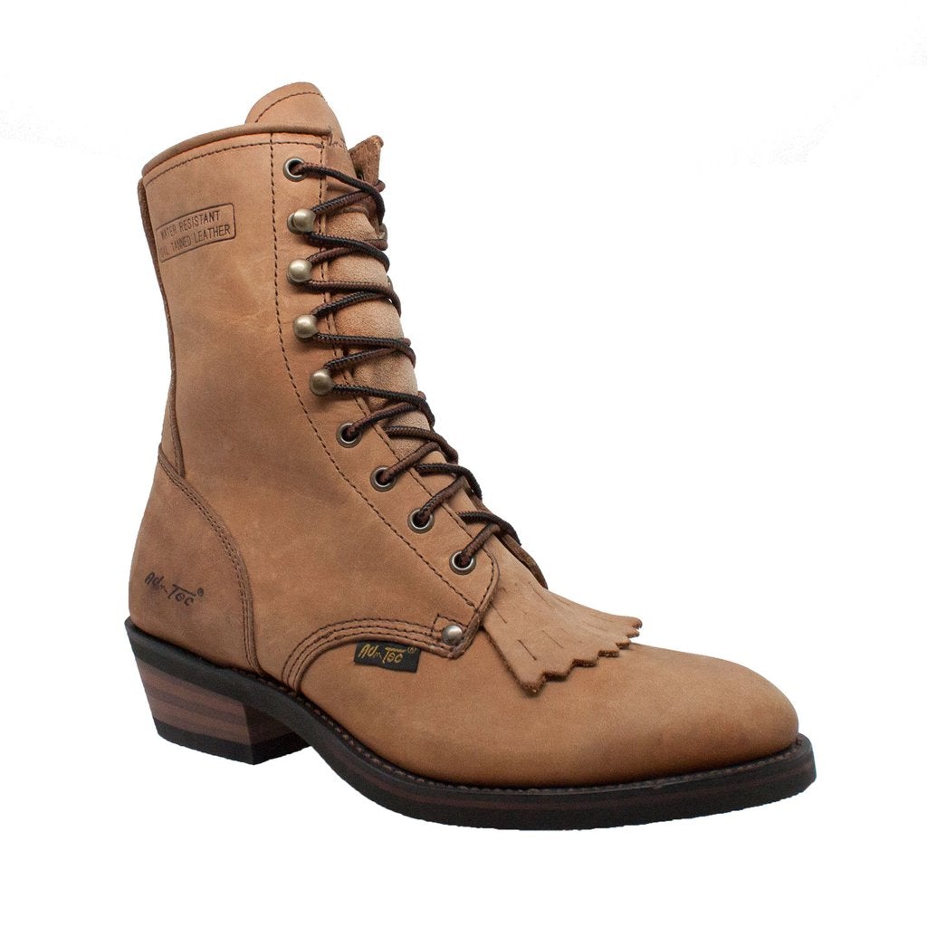 Men's 9" Tan Packer Leather Boots – Inland Leather Co